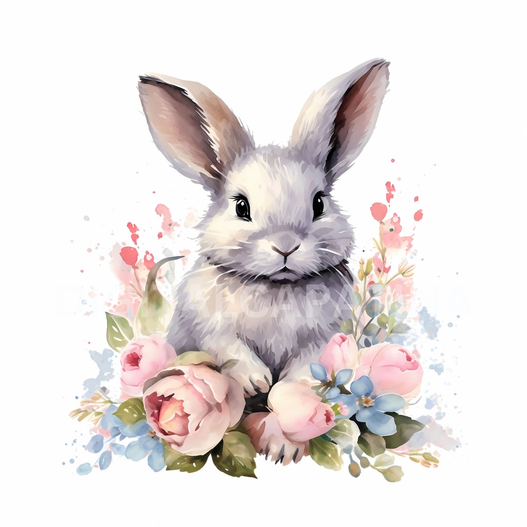 Easter Bunny Clipart Easter Clipart Spring Digital Graphics - Etsy