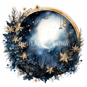 Watercolor Christmas Clipart 9 High Quality Jpgs,watercolor Winter ...