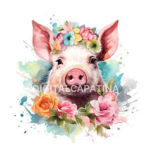 Easter Clipart 22 High Quality Jpgs Pig Clipart, Spring Clipart ...