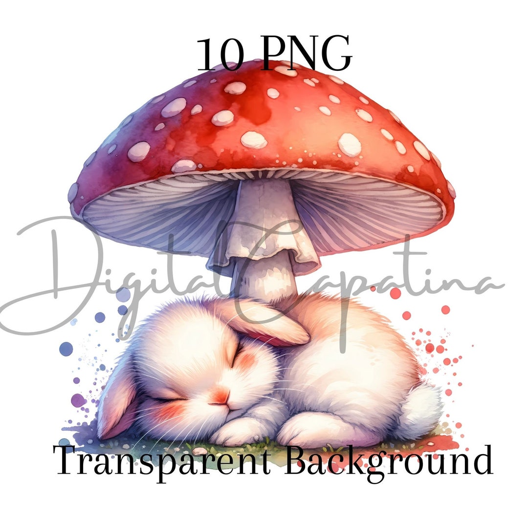 Watercolor Bunny Clipart 10 PNG Digital Download Printable Art ...
