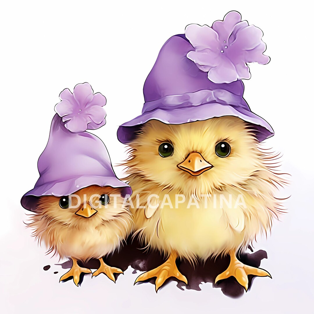 Easter Clipart 12 High Quality Jpgs, Baby Chick Clipart, Spring Clipart ...