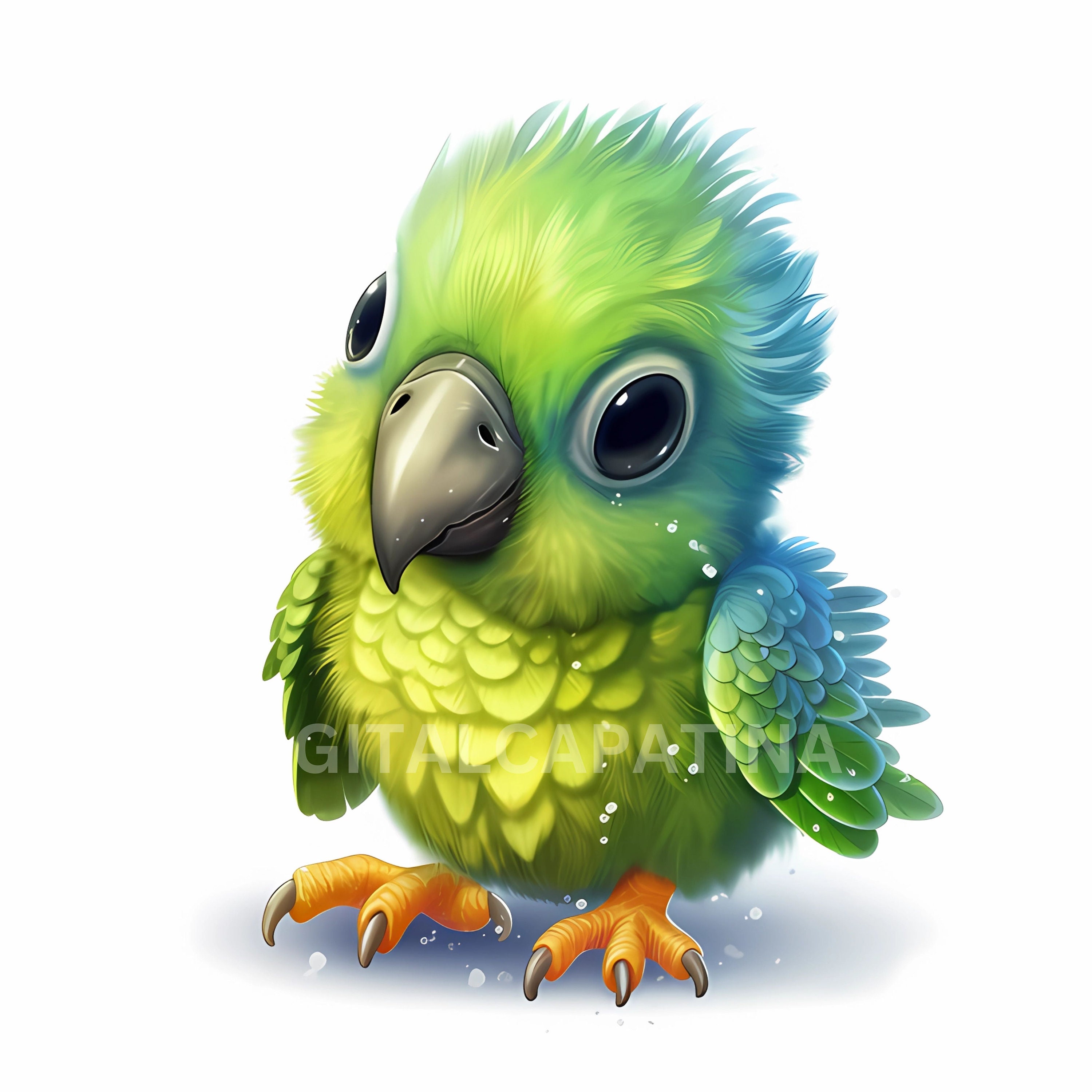 Cute Baby Parrot