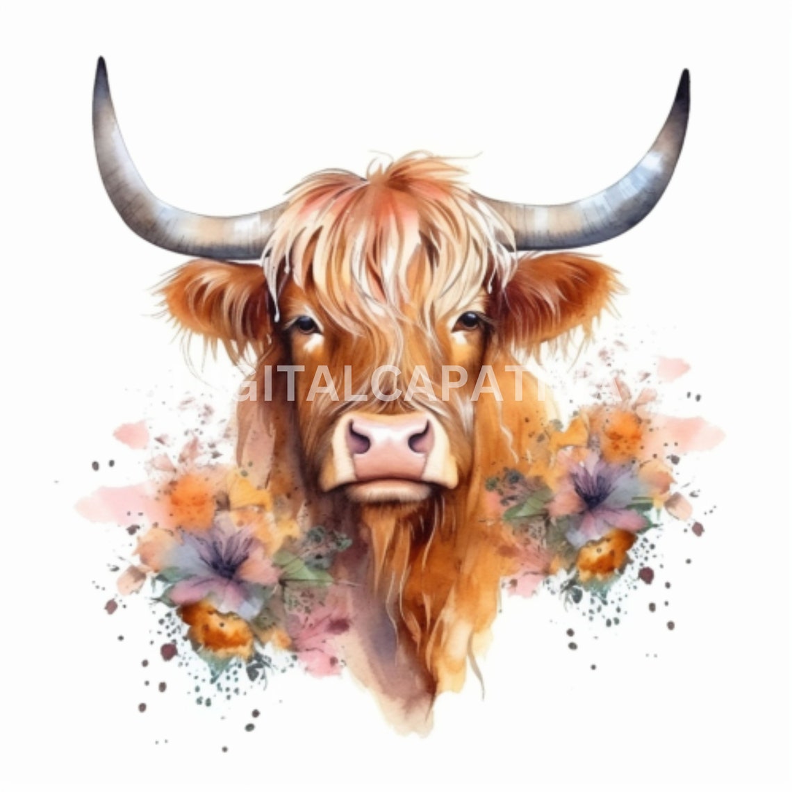 Highland Cow Clipart Bundle 13 High Quality Jpgs Cow - Etsy