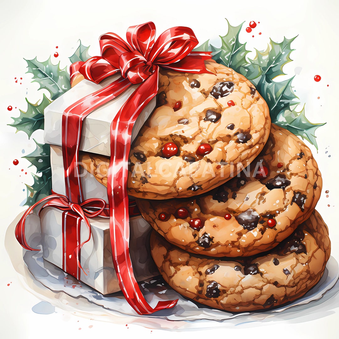 Christmas Cookies Clipart 13 High Quality Jpgs, Digital Download ...