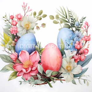 Easter Eggs Clipart 18 High Quality Jpgs, Spring Clipart, Easter ...