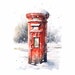 Snowy Post Box Clipart 20 High Quality Jpgs, Digital Download ...