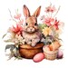 Easter Bunny Clipart, Easter Clipart, Spring Digital Graphics, 17 High ...