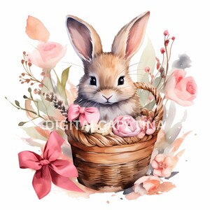 Easter Bunny Clipart, Easter Clipart, Spring Digital Graphics, 17 High ...