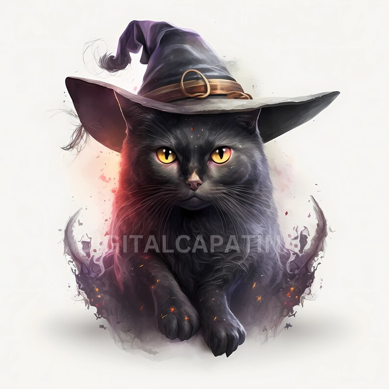 Witch's Familiar Clipart Bundle 10 High Quality Jpgs - Etsy