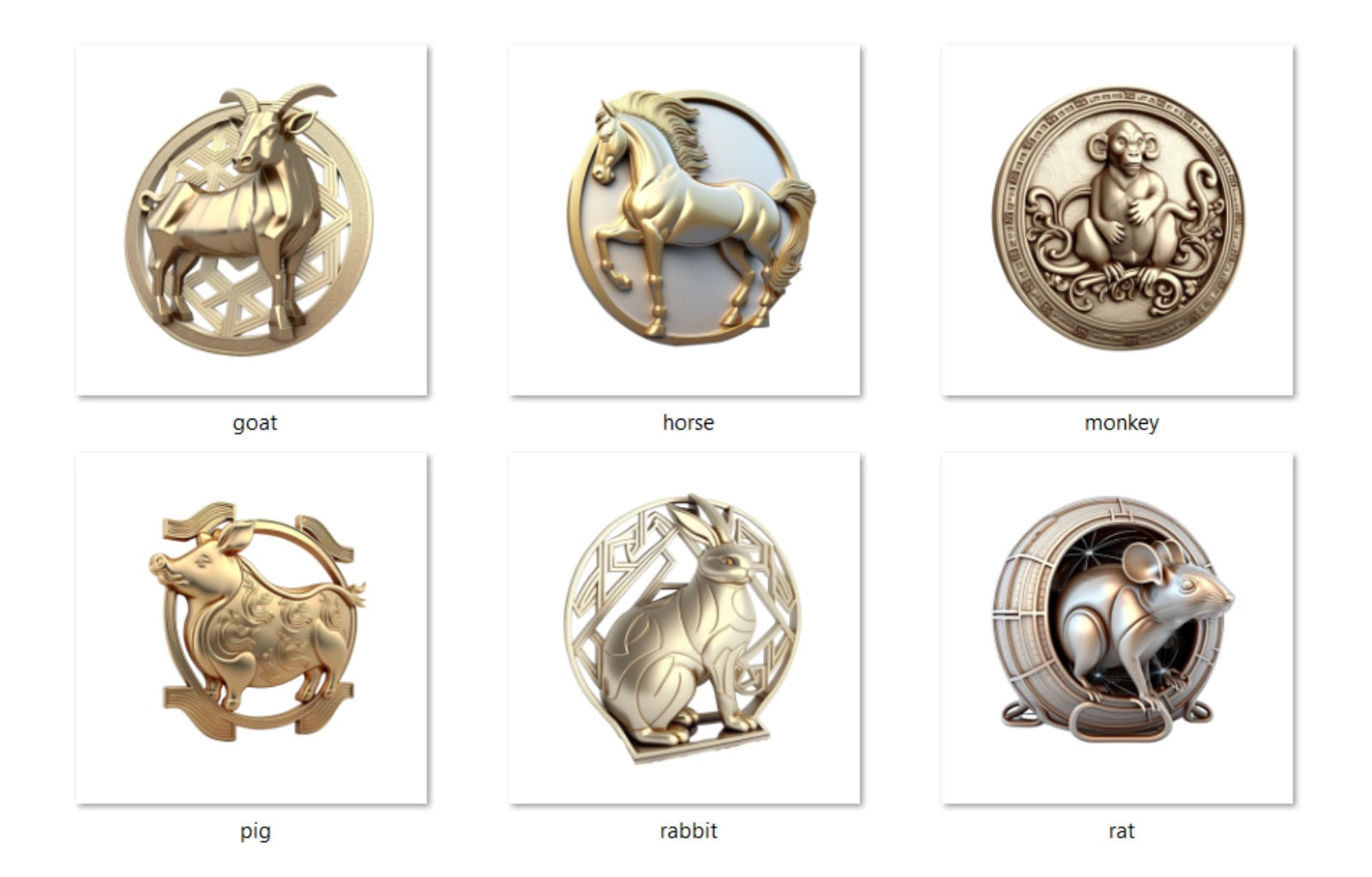 Chinese Zodiac Clip Art, 3d Zodiac Signs, 12 Zodiac Clipart, Dragon ...