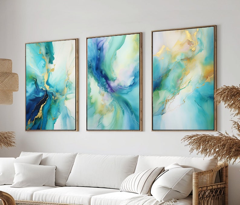 Abstract Painting Set, Art Decor, Trendy Artwork Collection, Digital ...
