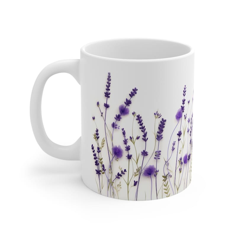 Wild Lavender Gift Mug, Gift for Gardeners, Gift Mug for Lavender ...