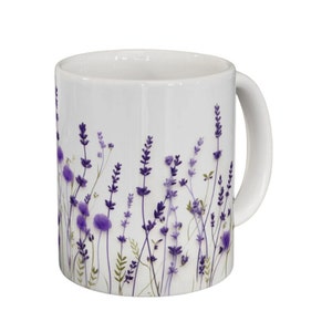 Wild Lavender Gift Mug, Gift for Gardeners, Gift Mug for Lavender ...