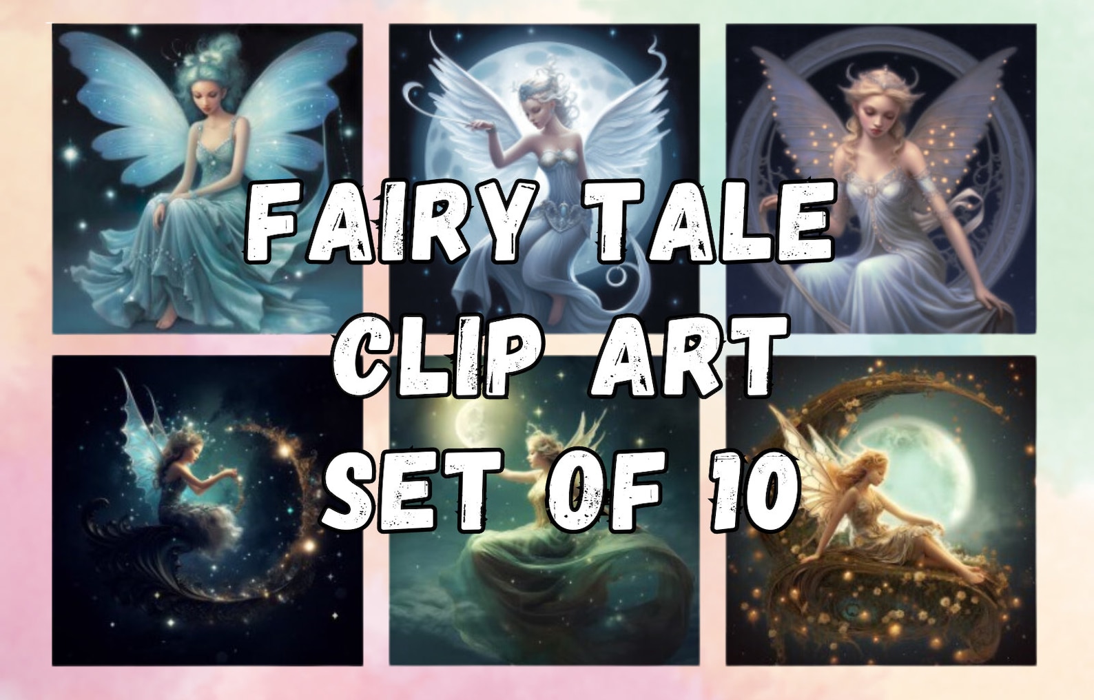 Clipart Clip Art Bundle of 10 Fairy Tale Characters - Etsy