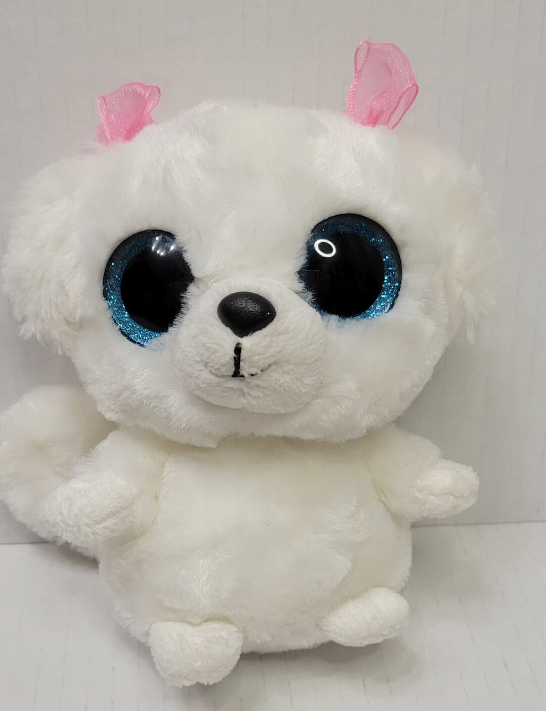 5” Yoohoo and Friends White Dog With Pink Bows - Etsy