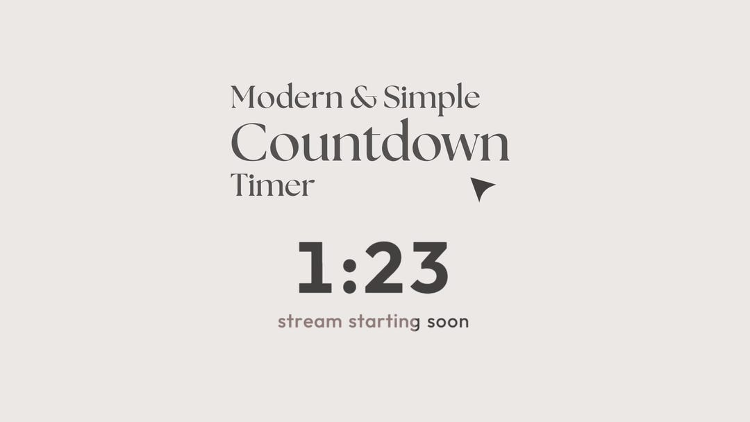 Twitch Countdown Timer | OBS Browser Source, Chat Commands - Etsy