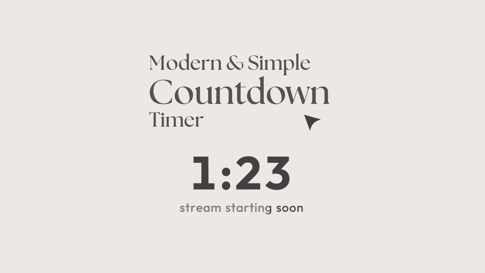 Twitch Countdown Timer | OBS Browser Source Widget | Chat Commands ...