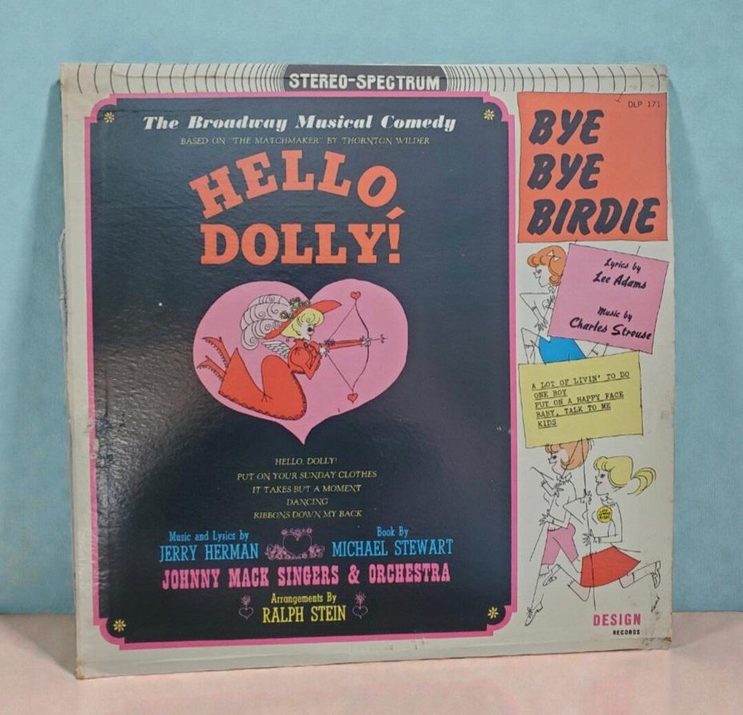 Hello, Dolly!bye Bye Birdie Vinyl Record ,1962,the Broadway Musical ...