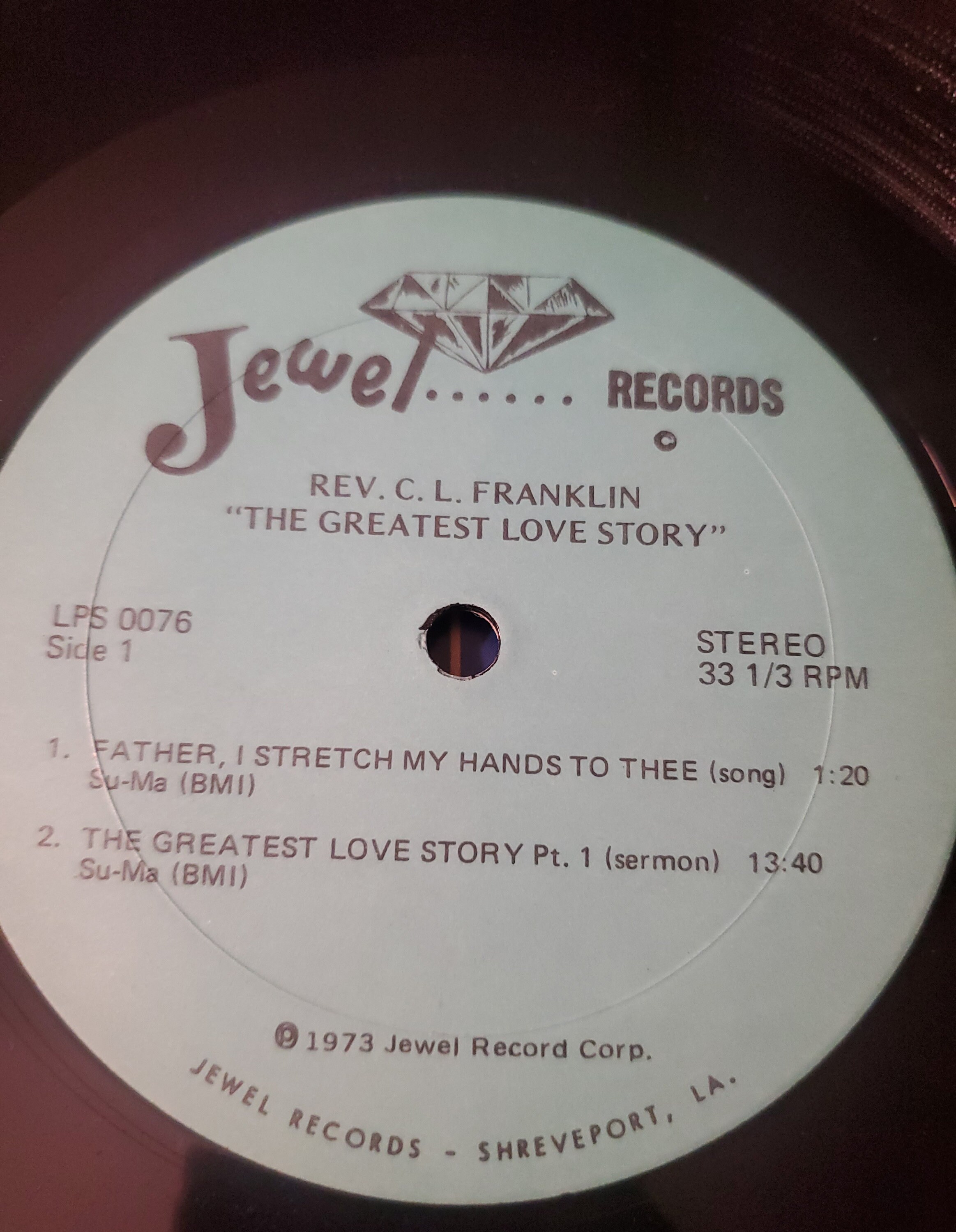 The Greatest Love Story Rev.c.l.franklin 1973 Sermon Vinyl Record - Etsy