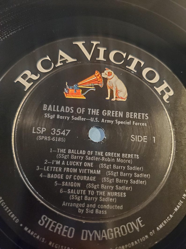 Ballads of the Green Berets , SSGT Barry Sadler Vinyl LP Album Victor ...