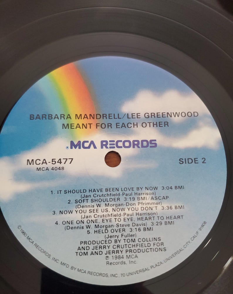 Barbara Mandrell and Lee Greenwood Country 1984, Meat for Each Other ...