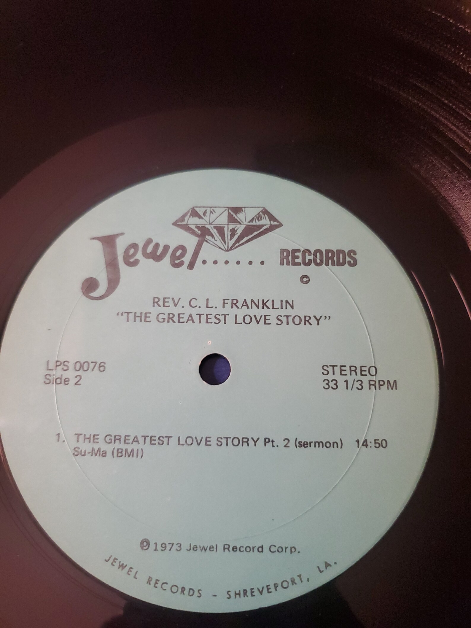 The Greatest Love Story Rev.c.l.franklin 1973 Sermon Vinyl Record - Etsy