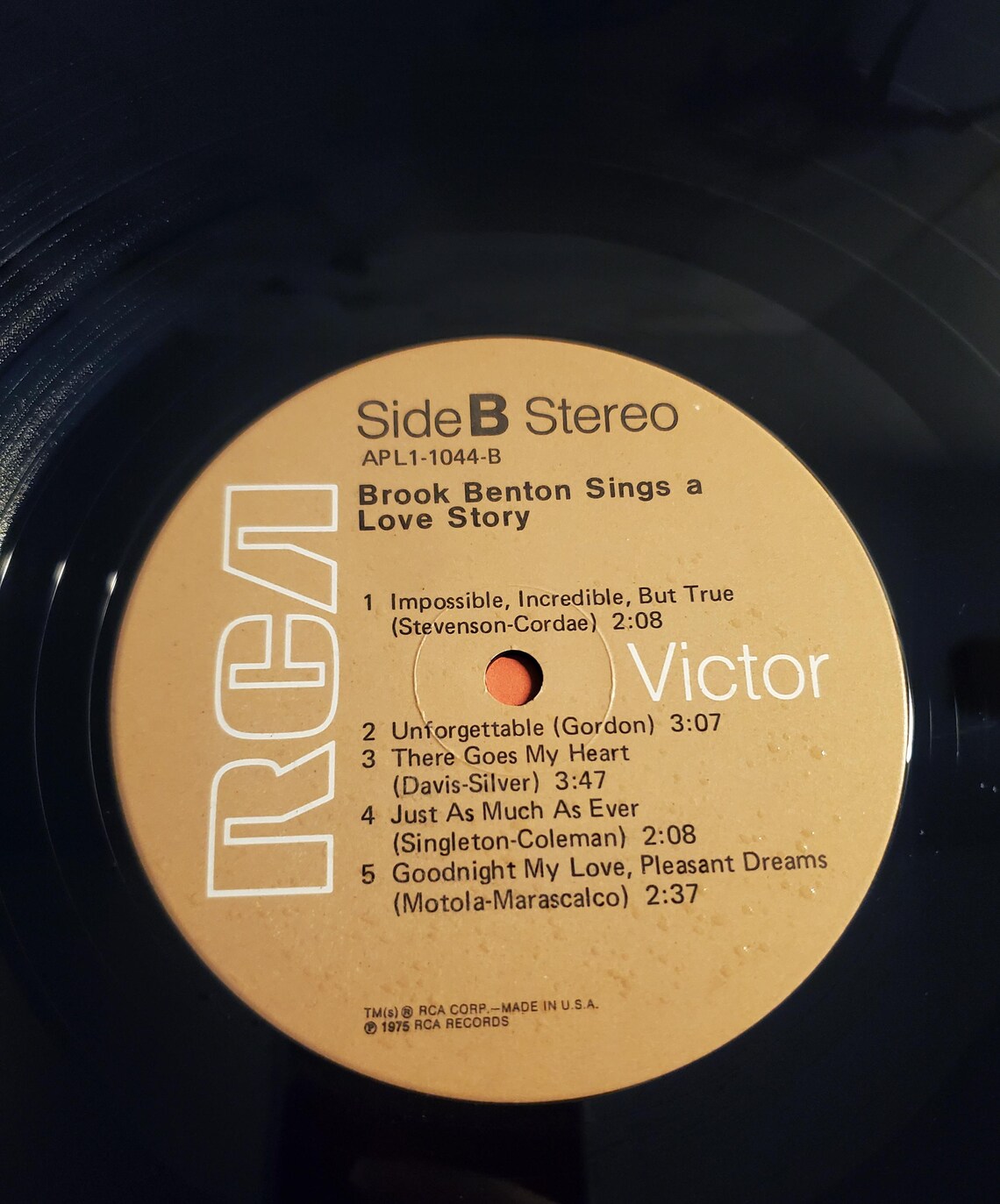 Brook Benton " Sing a Love Story" 1975 LP 12" - Etsy