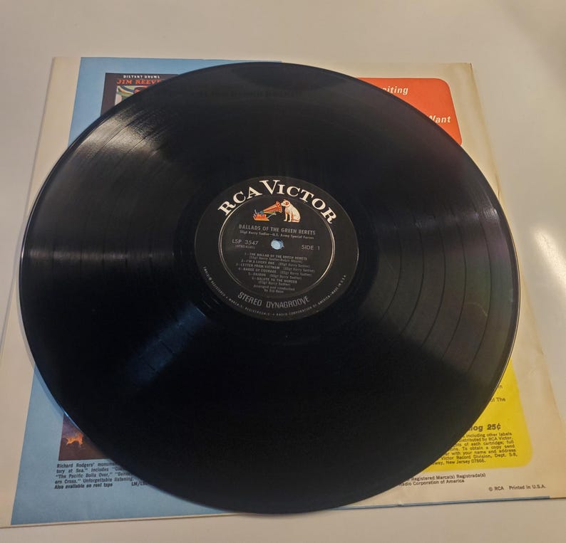 Ballads of the Green Berets , SSGT Barry Sadler Vinyl LP Album Victor ...