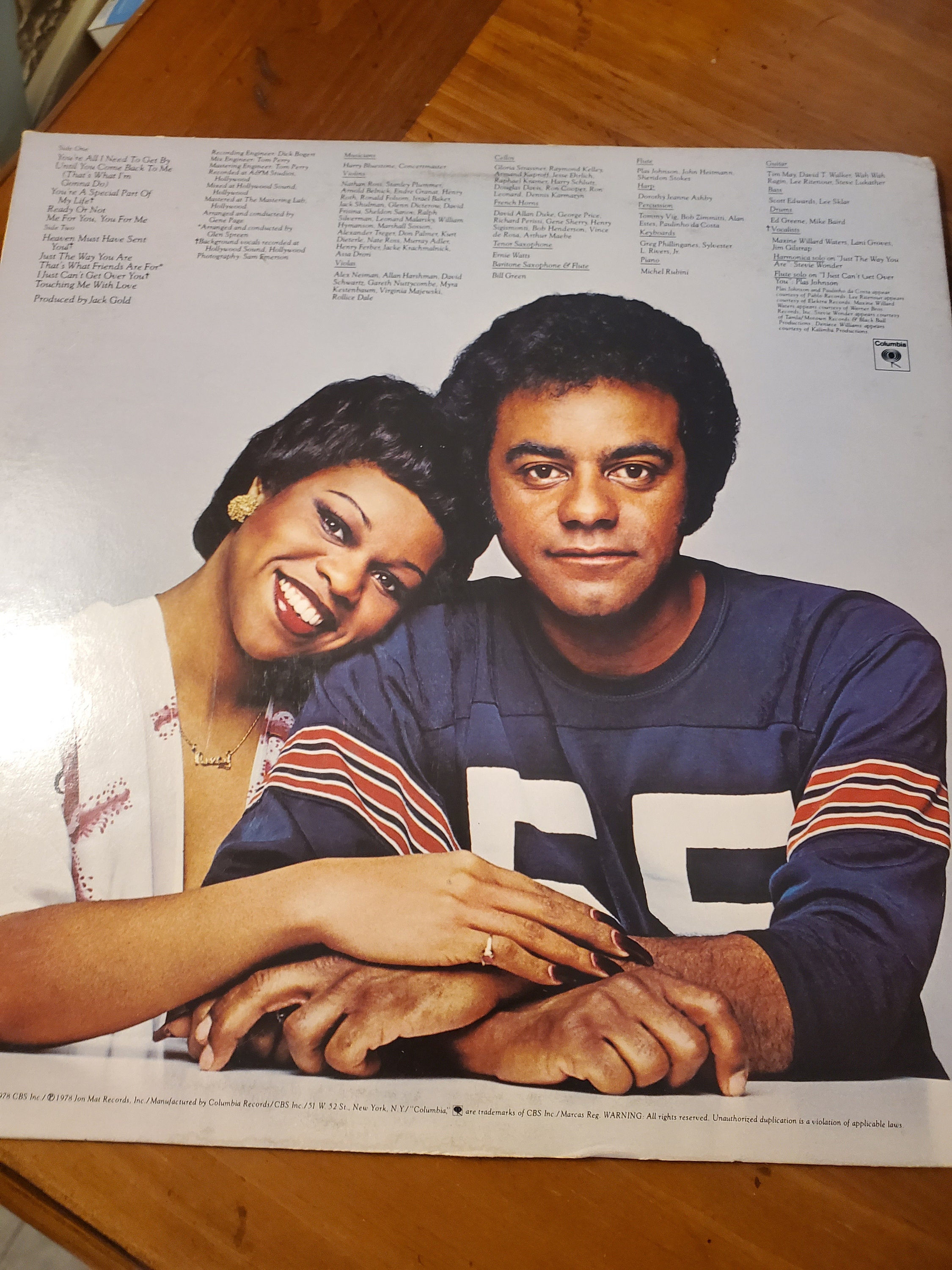 Johnny Mathis &deniece Williams 1978 Vinyl Record - Etsy