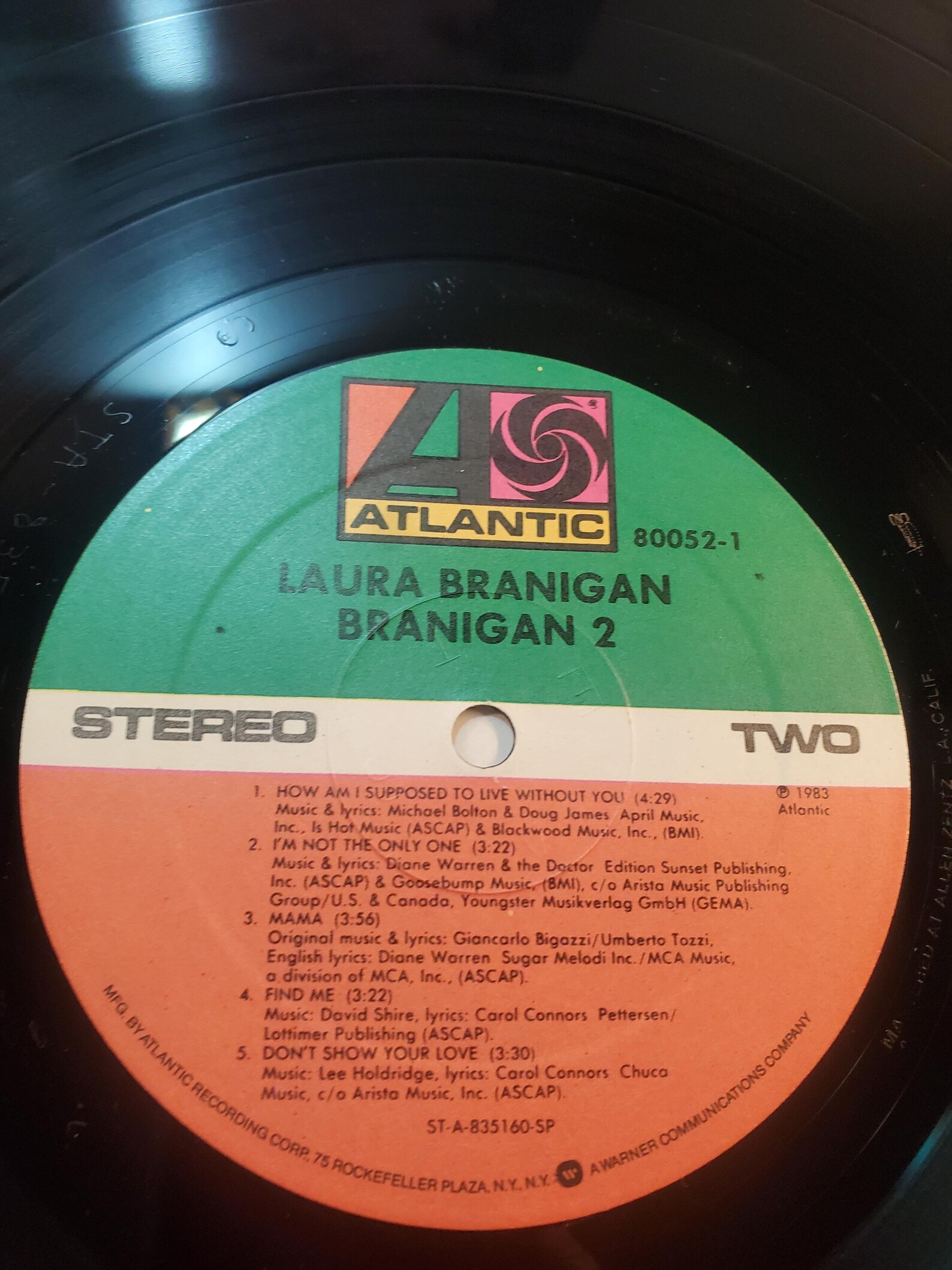 Laura Branigan 2, LP 1983, Electronic, Pop, Disco - Etsy