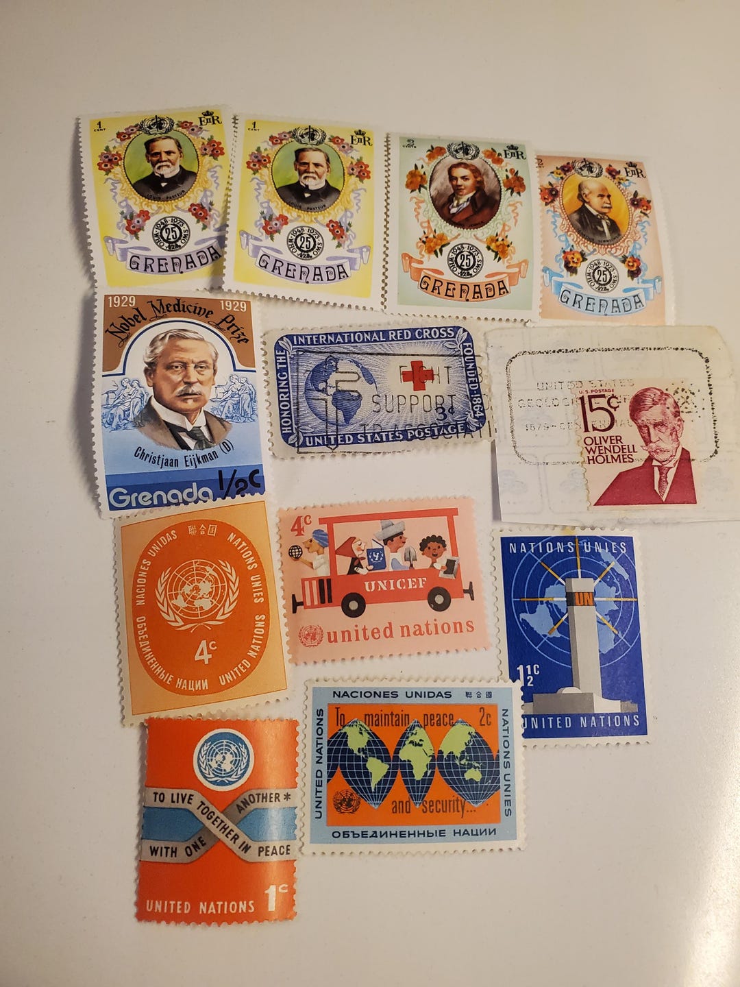 Vintage Stamp Collection Set of 12 - Etsy