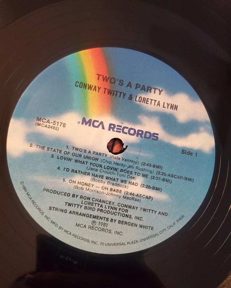 Conway Twitty & Loretta Lynn " Two A Party" LP , USA - Etsy