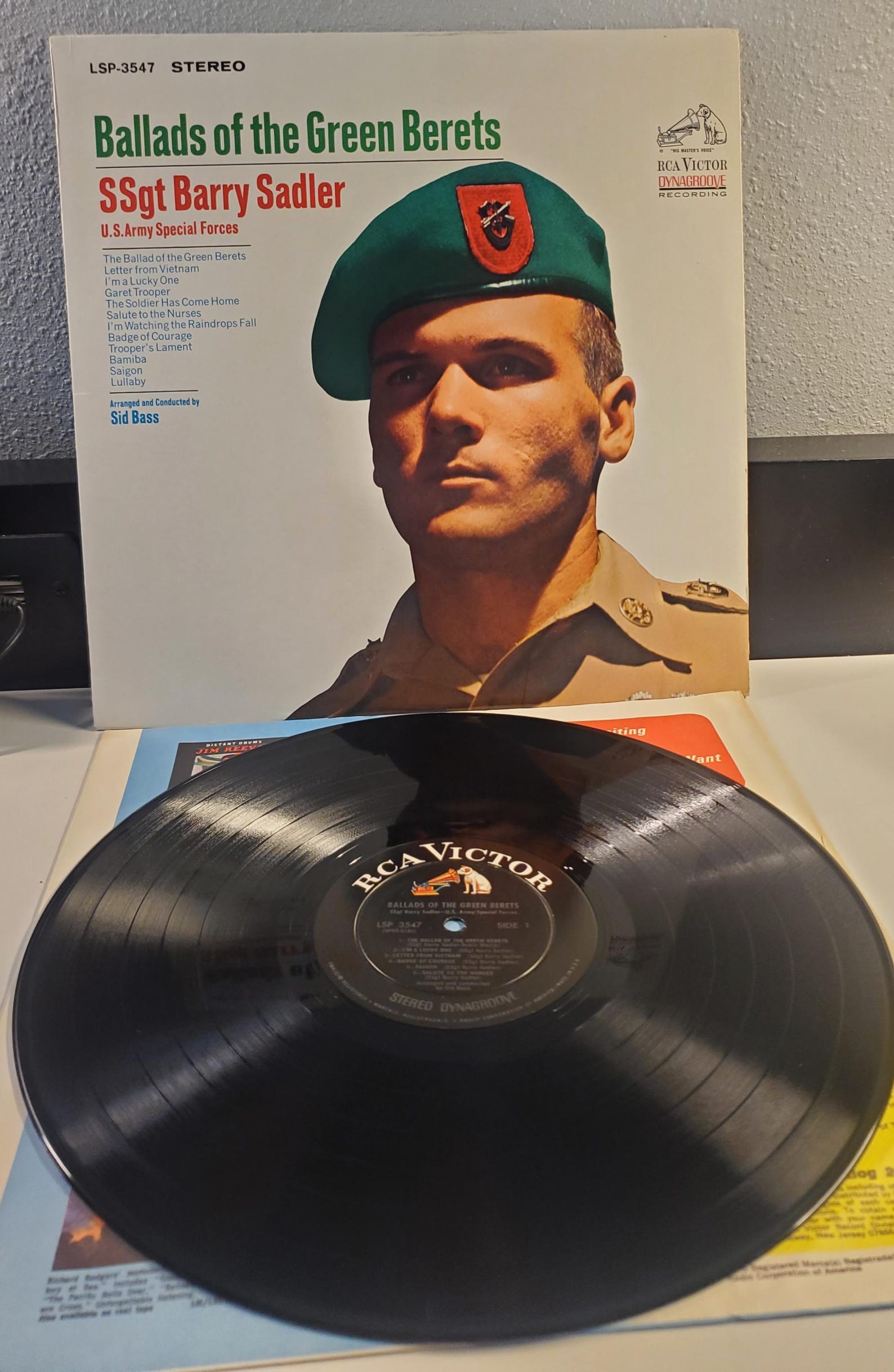 Ballads of the Green Berets , SSGT Barry Sadler Vinyl LP Album Victor ...