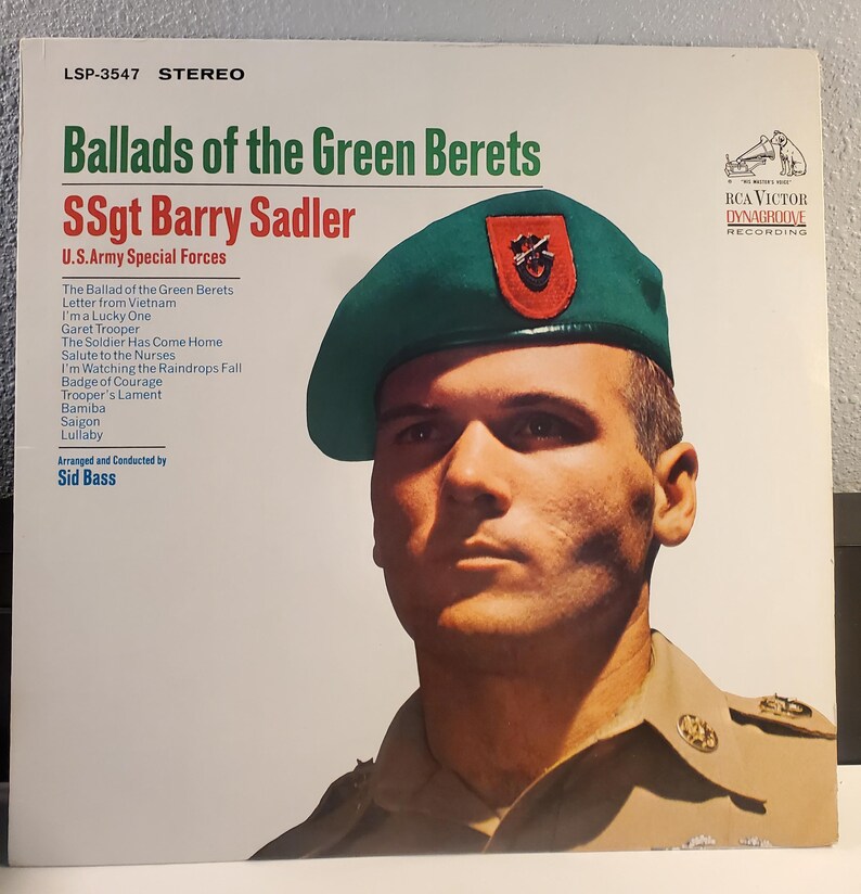 Ballads of the Green Berets , SSGT Barry Sadler Vinyl LP Album Victor ...
