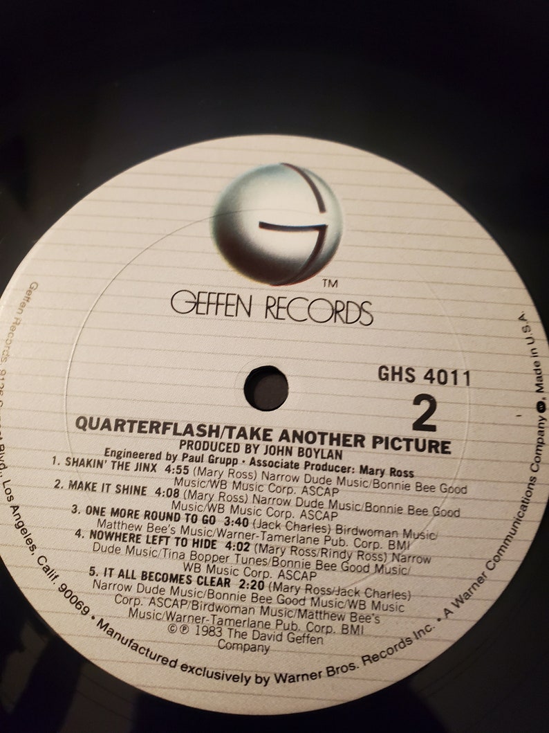 Quarterflash "take Another Picture' 1983 , USA 12" - Etsy
