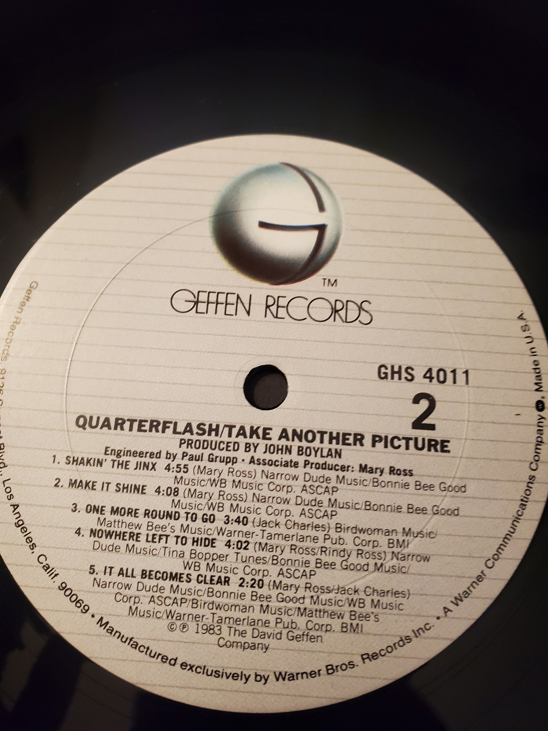 Quarterflash "take Another Picture' 1983 , USA 12" - Etsy