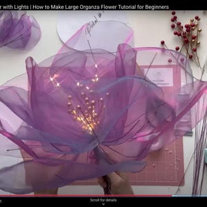 DIY Giant Organza Flower Templates | Event Decor (digital Download) - Etsy