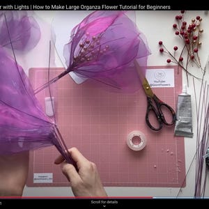 DIY Giant Organza Flower Templates | Event Decor (digital Download) - Etsy
