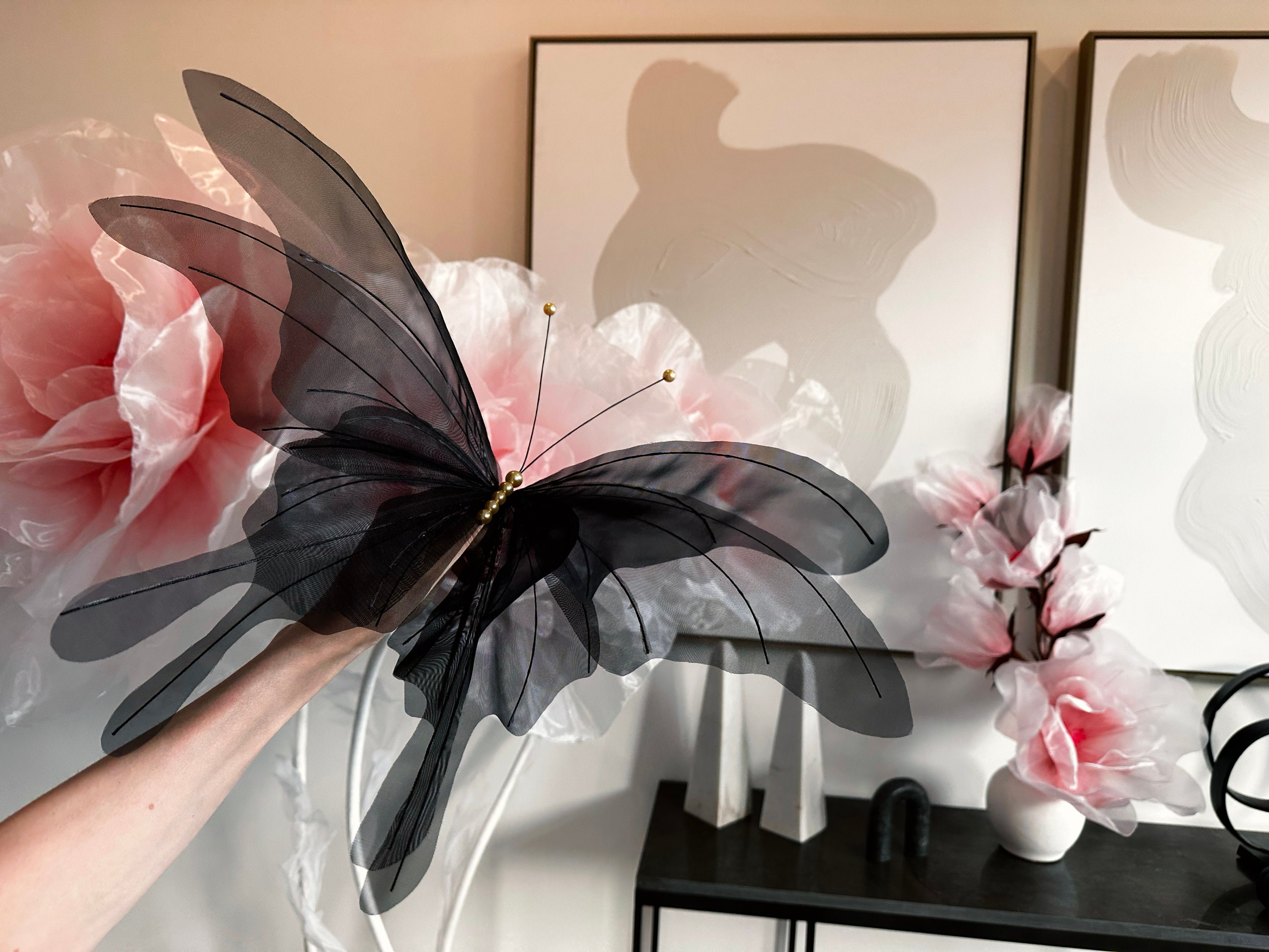 Bundle 5 Sizes Templates: How to Make Giant Organza Butterfly With ...
