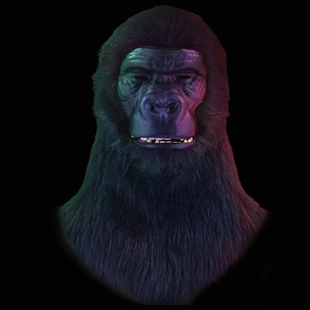 Halloween Mask,gorilla Hood, a Structure With a Movable Mouth,collectors Mask - Etsy