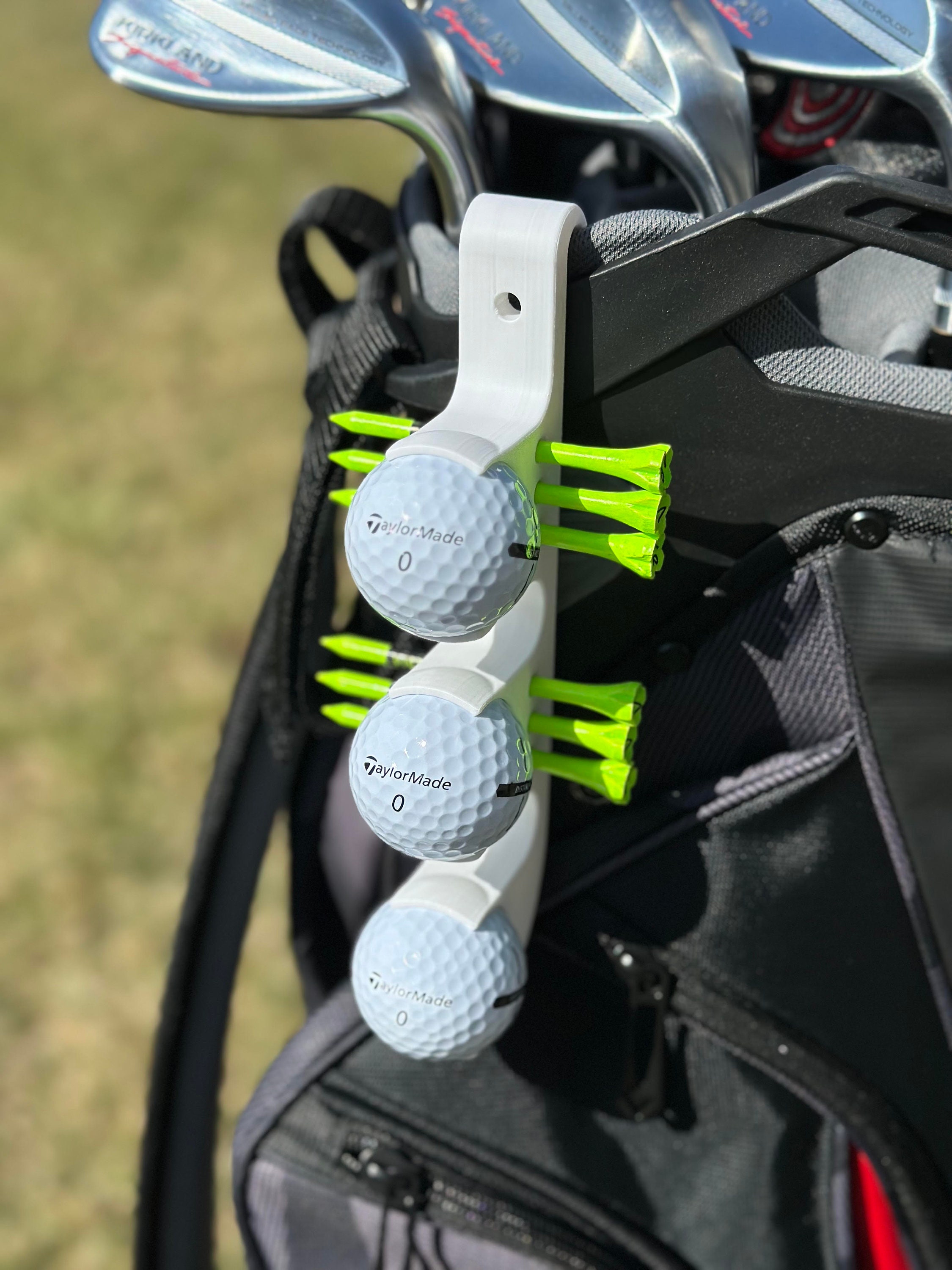 Golf Ball Bag Clip With Tees, Golf Gifts, Golf Gifts for Dad, Golf ...