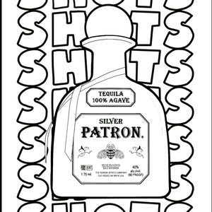 Patron Coloring Printable Page - Etsy