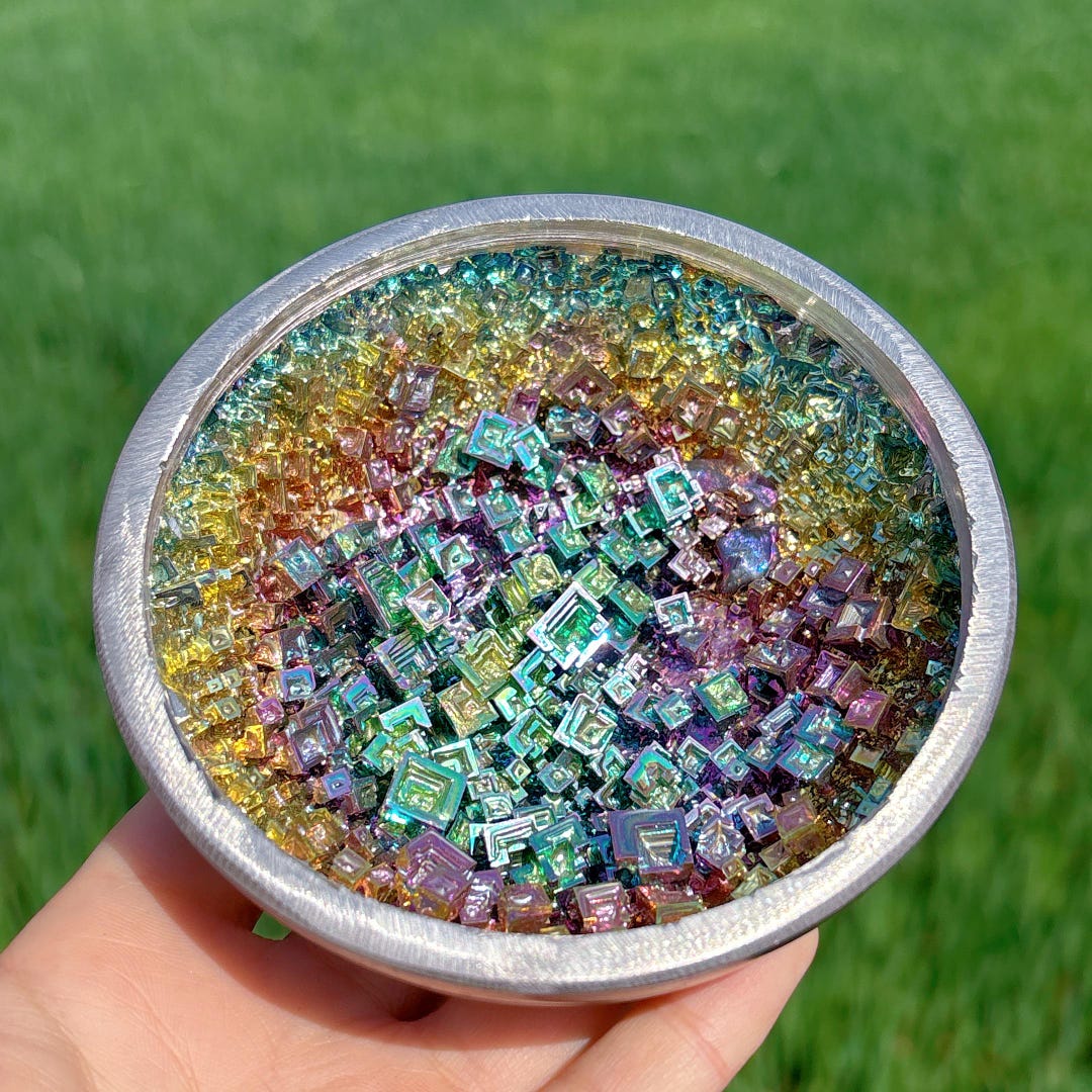 Natural Bismuth Ore Bowl,quartz Crystal Bowl,bismuth Ore Tower Cluster ...
