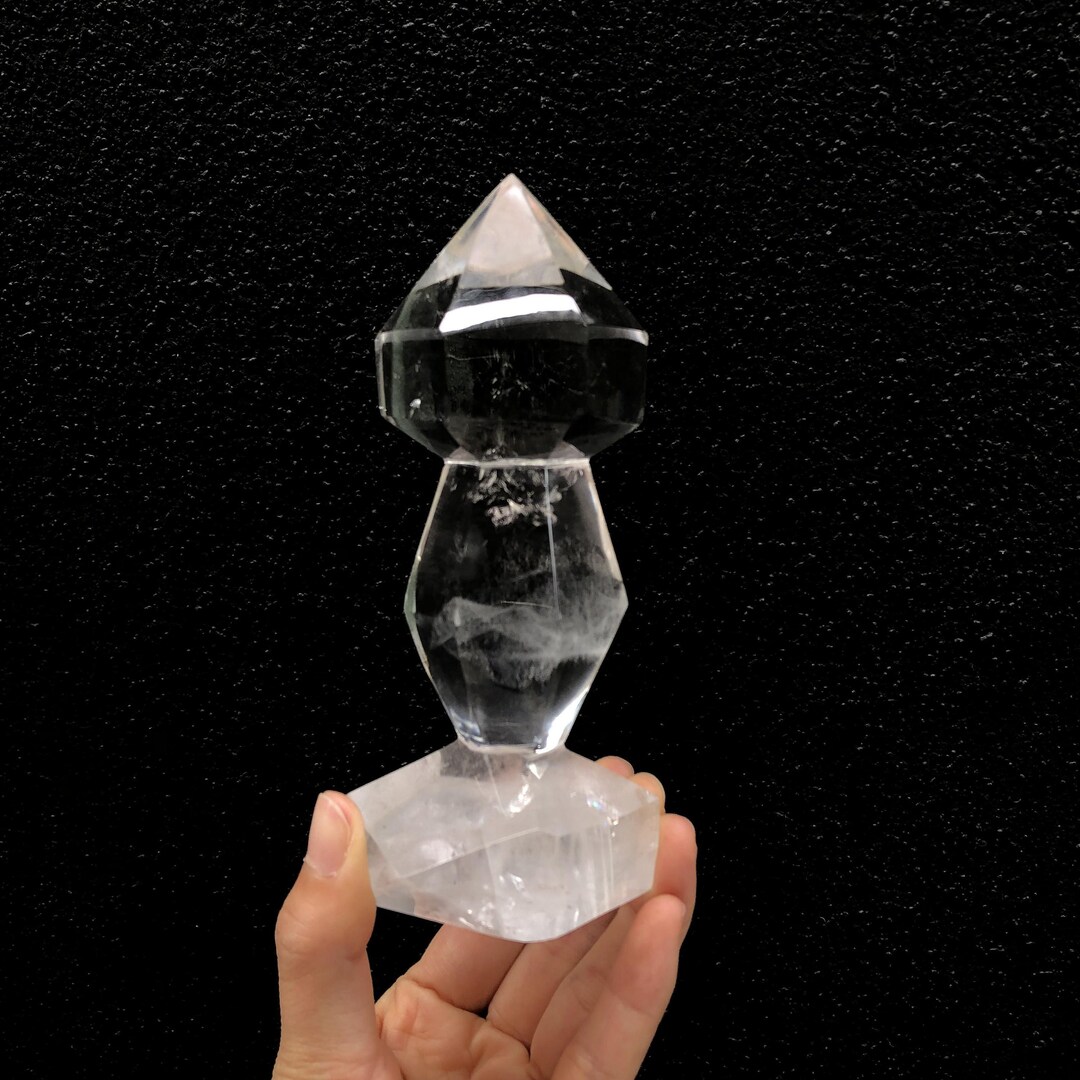 Natural Clear Quartz Multipoint Geometry Obelisk,crystal Wand Point ...