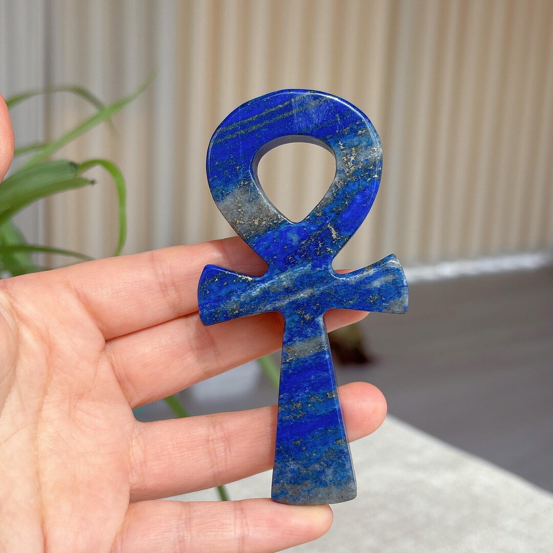 Natural Quartz Crystal Ankh,lapis Lazuli Ankh,ankh Key of Life,the ...