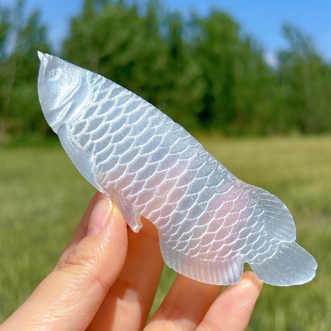 Natural Selenite Fish,quartz Crystal Fish,selenite Goldfish,mineral ...
