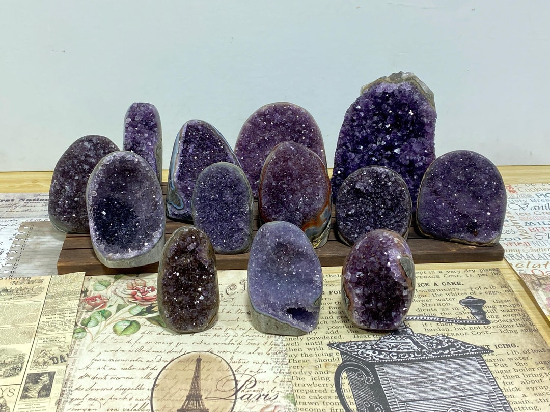 Amethyst Geode,amethyst Cluster Cut Base,raw Amethyst,healing Crystal ...