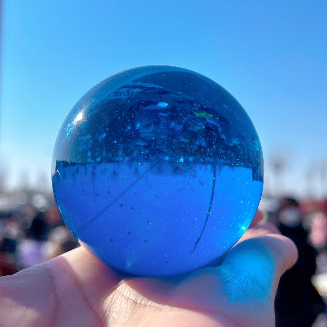 Dark Blue Glass Ball,blue Leaded Crystal Glass,gazing Glass Ball,sphere ...