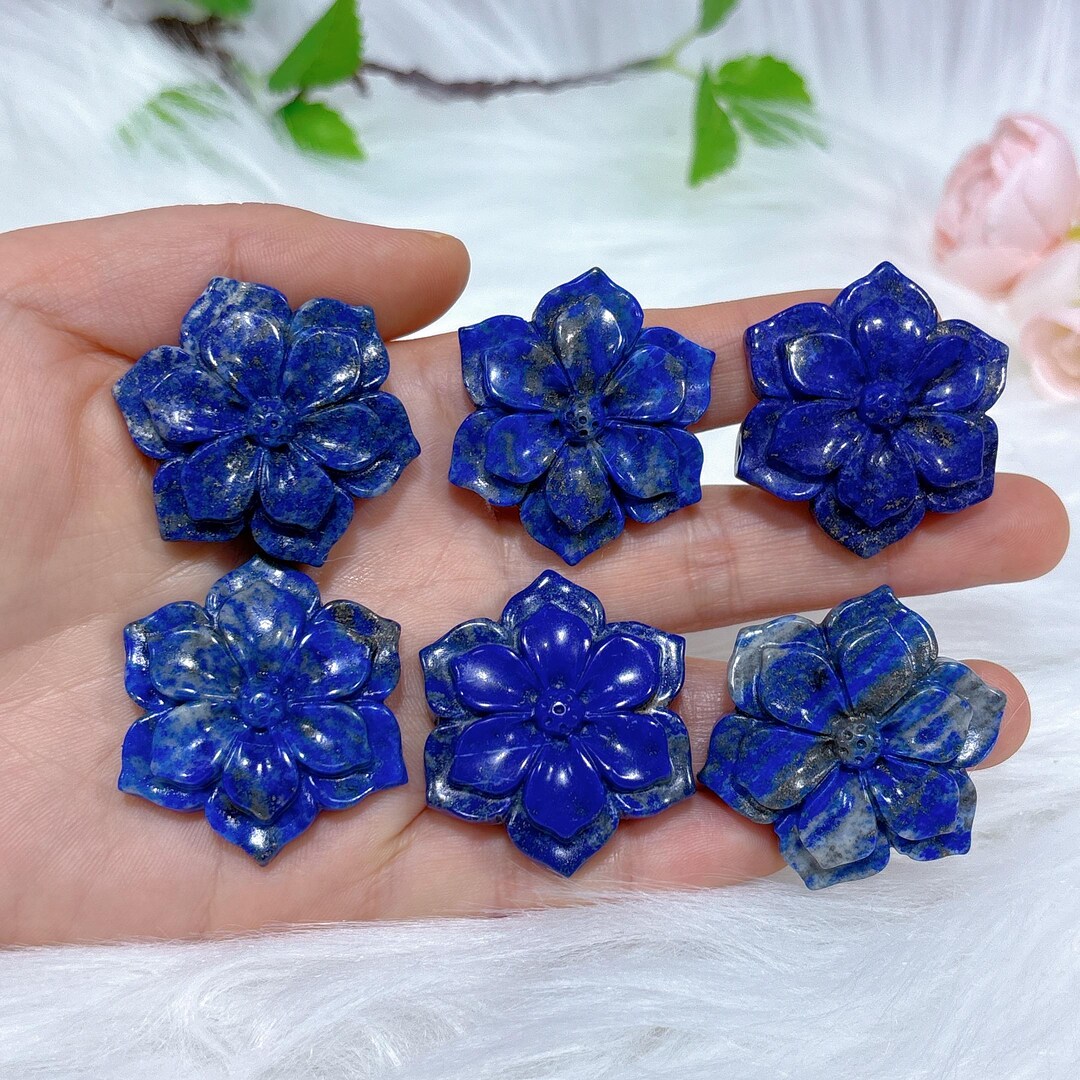 Natural Lapis Lazuli Flower,quartz Crystal Flower,mineral Specimen ...
