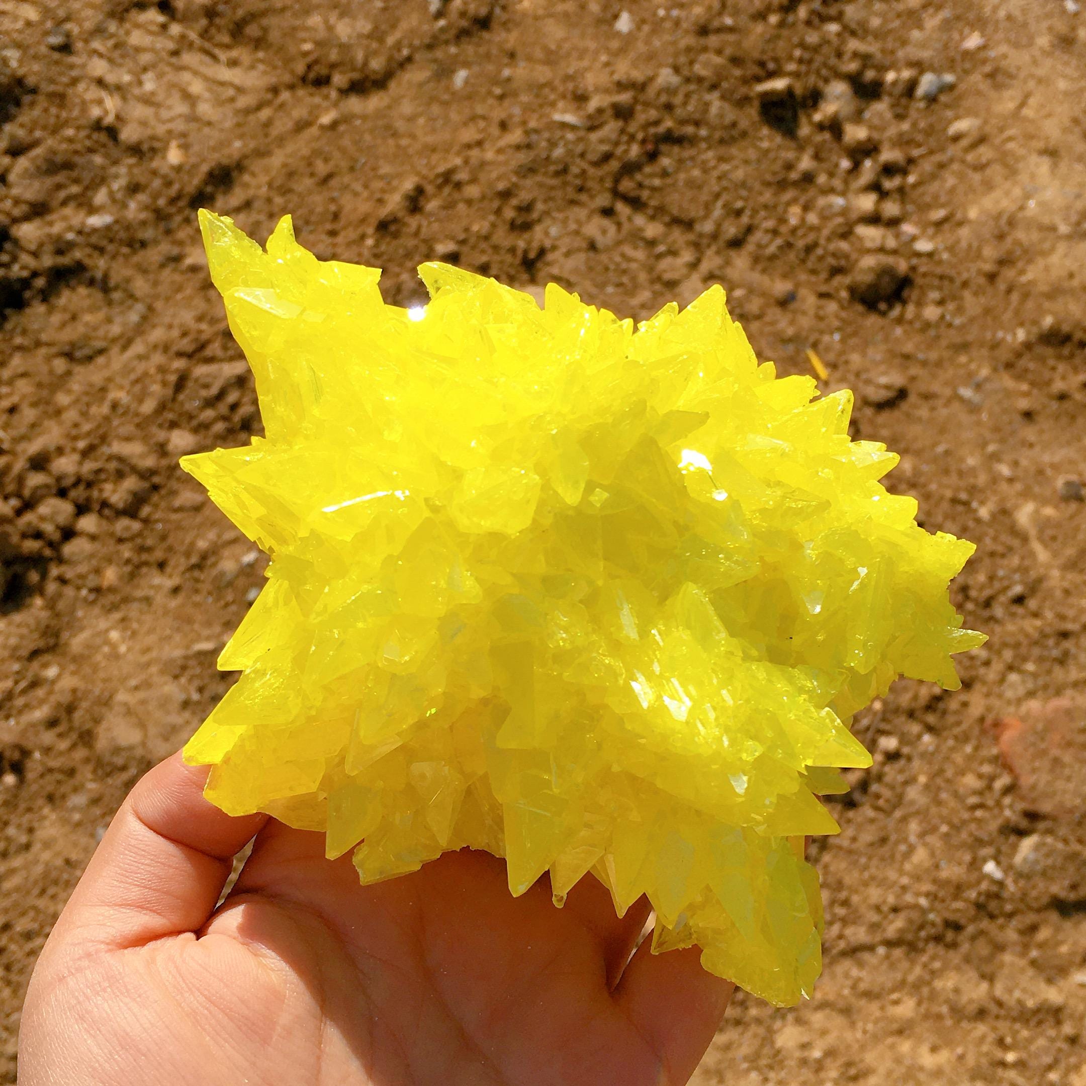Native Sulfur Specimens Cluster,yellow Native Sulfur,crystal Gifts ...